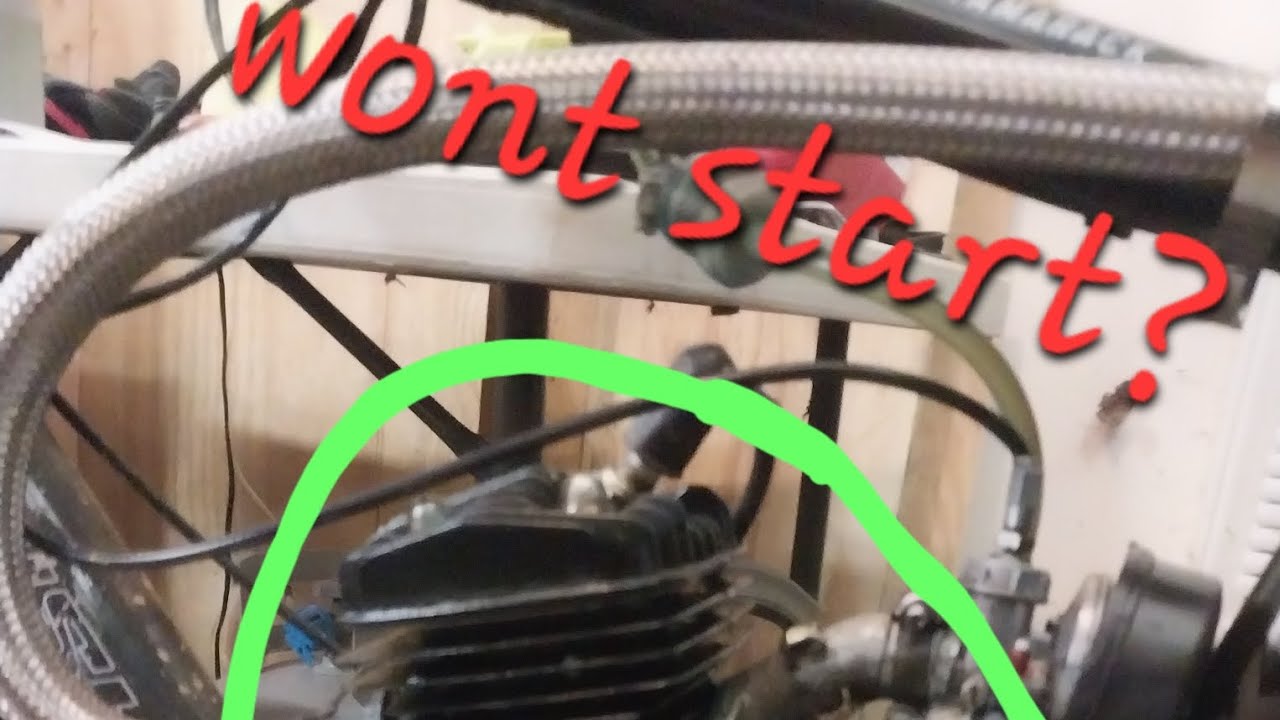 how to troubleshoot motorized bike not starting - YouTube