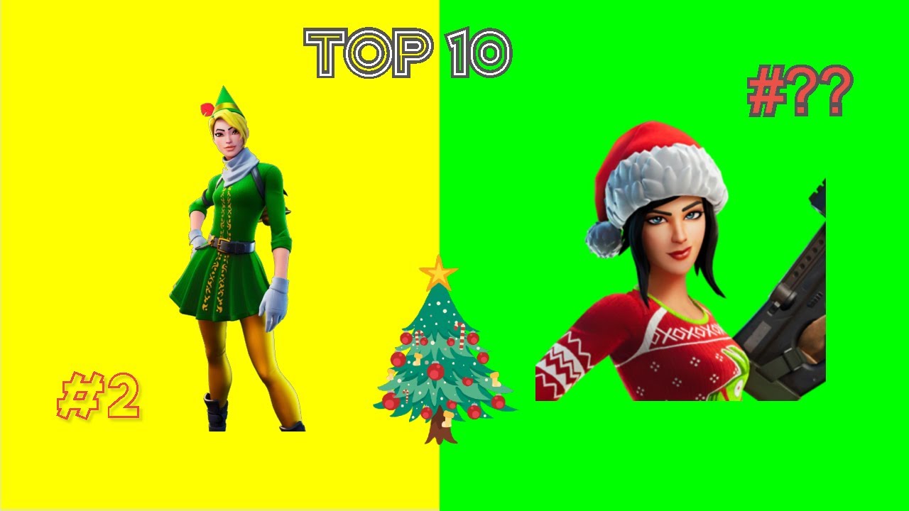TOP MEJORES SKINS DE NAVIDAD FORTNITE - YouTube