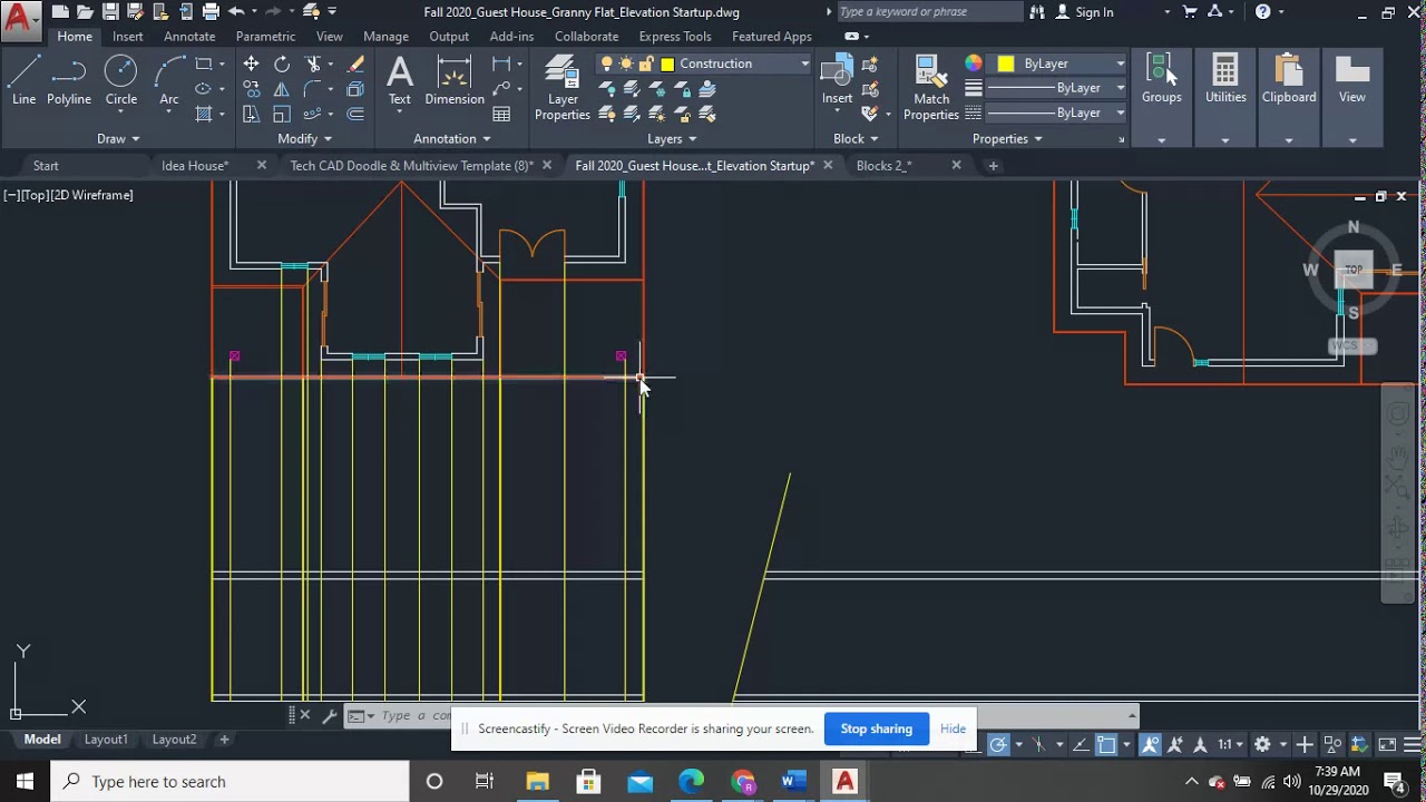 Elevations Method of Projection Soffits, Doors, and Windows - YouTube