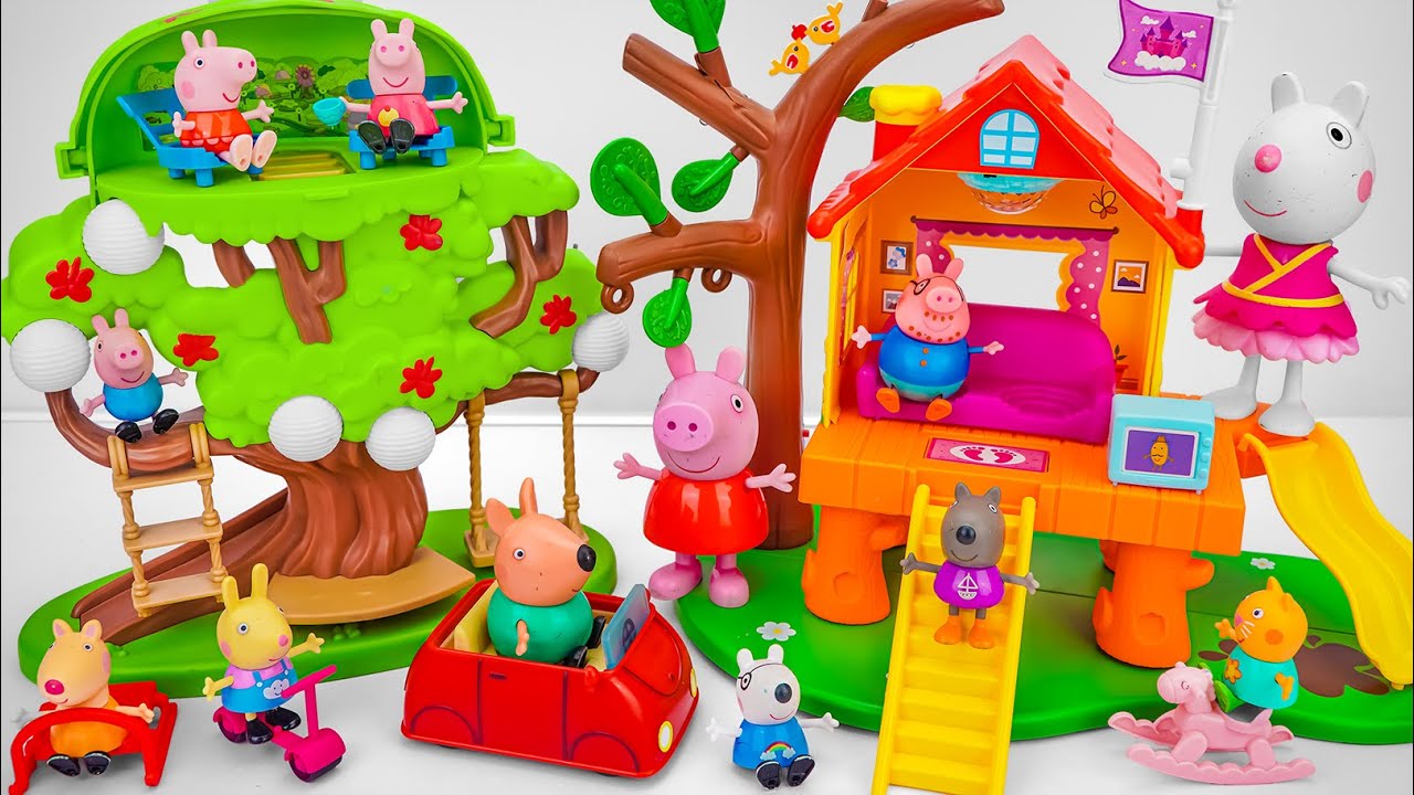 93 Minutes of Satisfying ASMR Unboxing | Adorable Peppa Pig Tree House ...