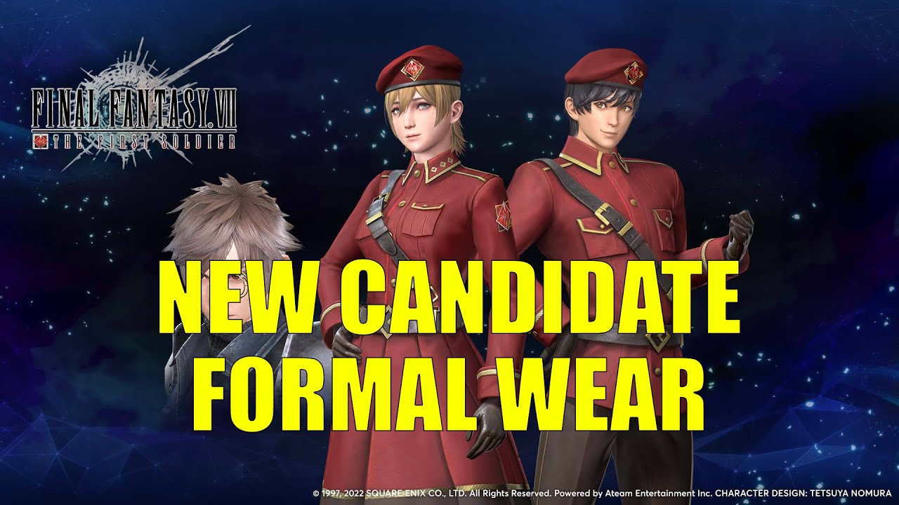 NEW CANDIDATE FORMAL WEAR - FINAL FANTASY VII THE FIRST SOLDIER - YouTube