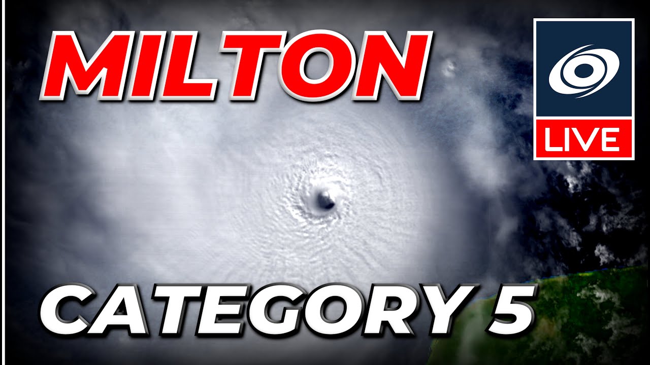 Category 5 Hurricane Milton a Gulf of Mexico Monster - Live Coverage ...