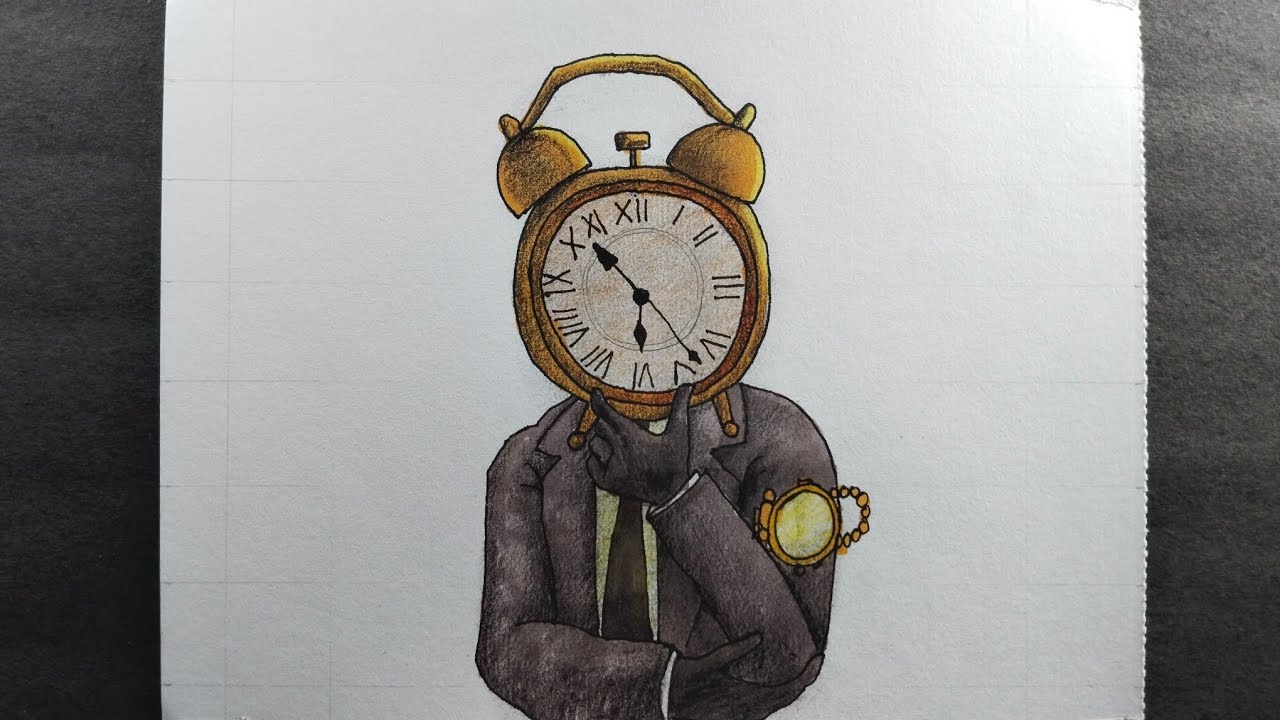 How to draw Clock Man from Skibidi Toilet Multiverse 014 - YouTube