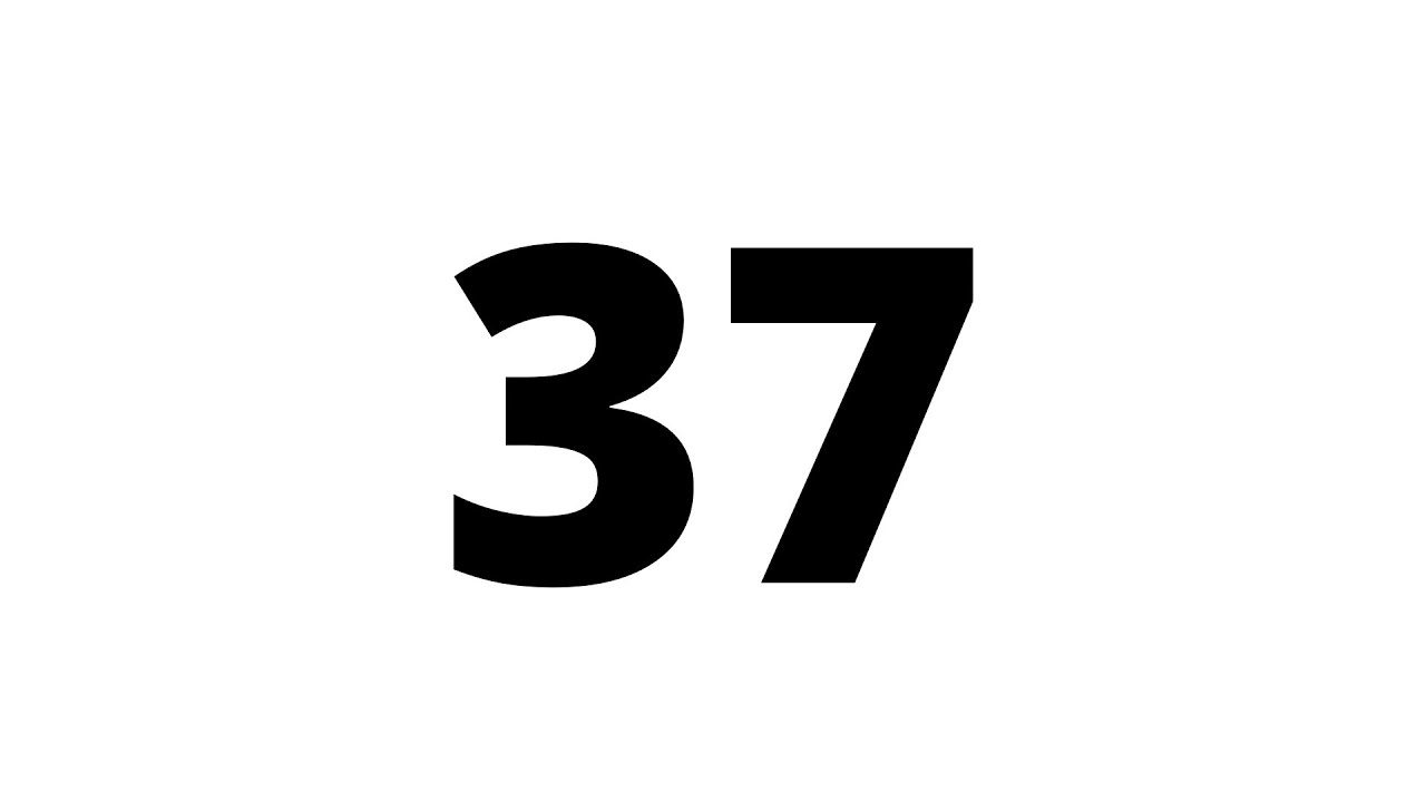 37 Second Countdown Timer White Screen With Sound Effect - YouTube
