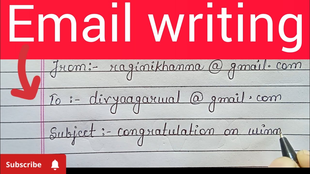 Email writing format in english || email || At first learn - YouTube