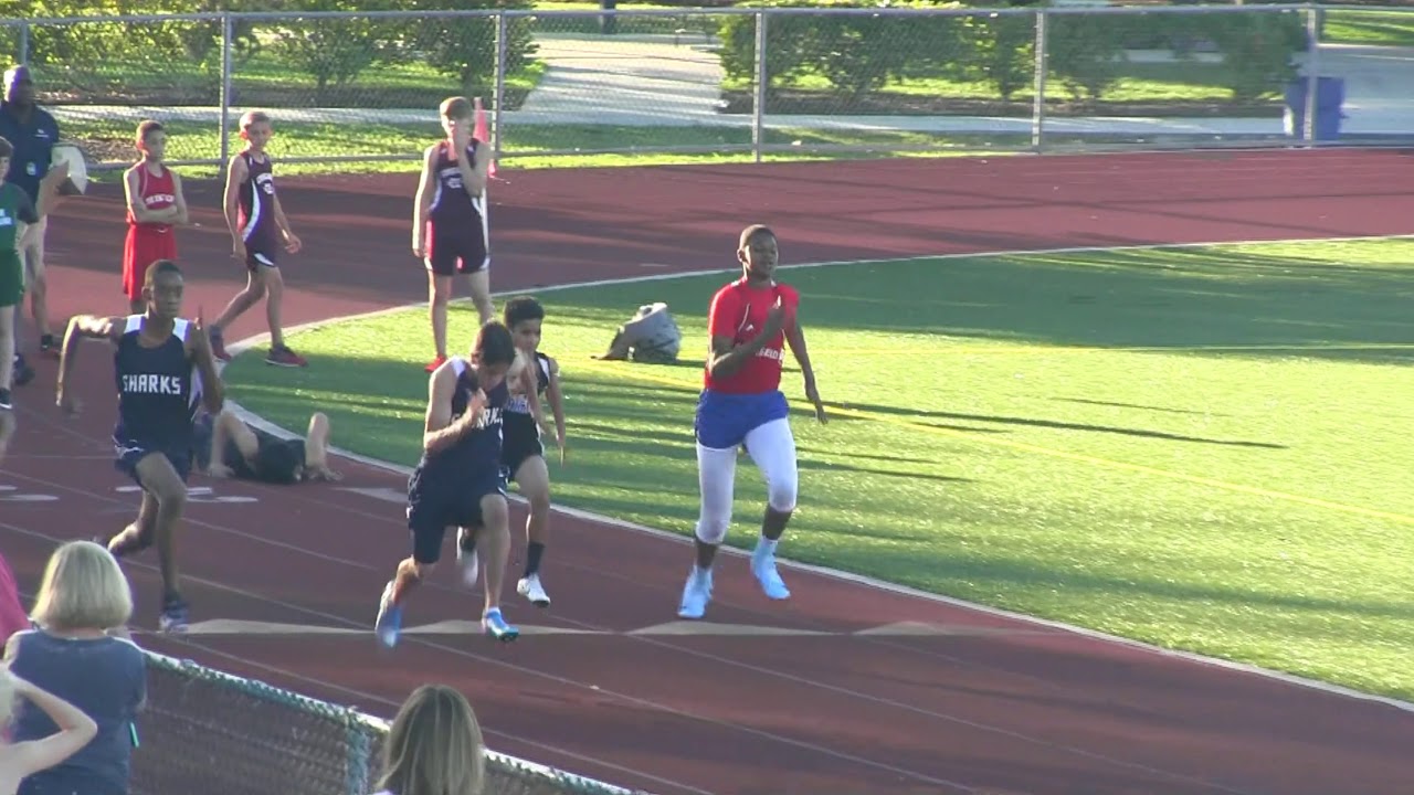 Westminster Middle School Track Meet 100 Meter Dash Heat 1 February 15 ...