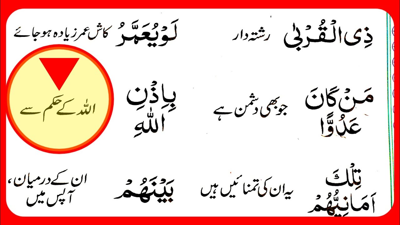 Dont waste time || How to learn Arabic fast | Learn Arabic words ...