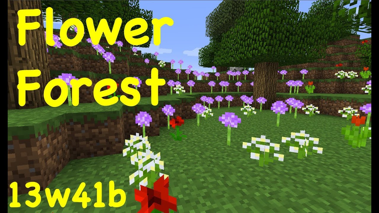 Minecraft 1.7 - New Biome - Flower Forest - 13w41b - YouTube