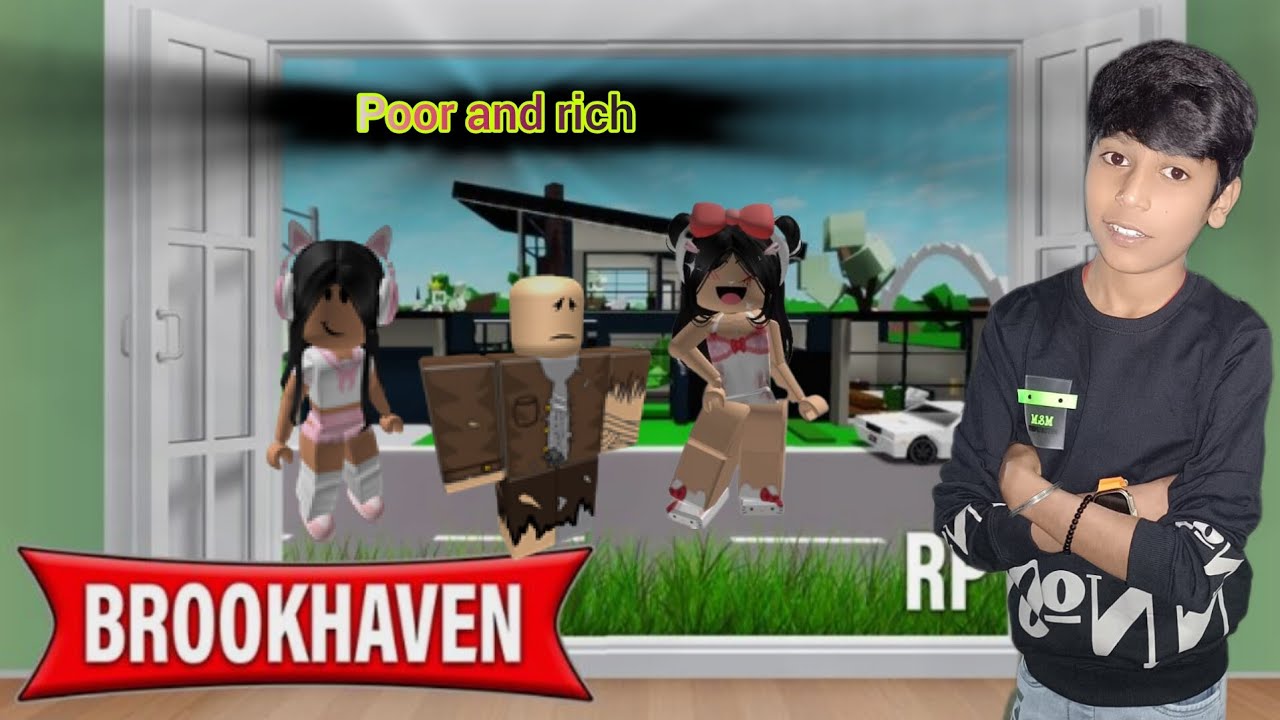 Roblox Brookhaven story poor and rich - YouTube