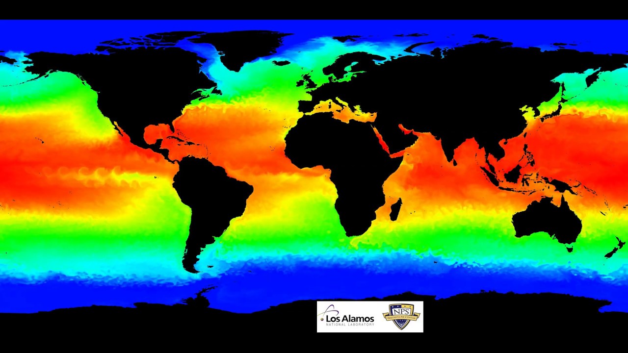 Ocean/ Sea Surface Temperature Model (Science on a Sphere) - YouTube