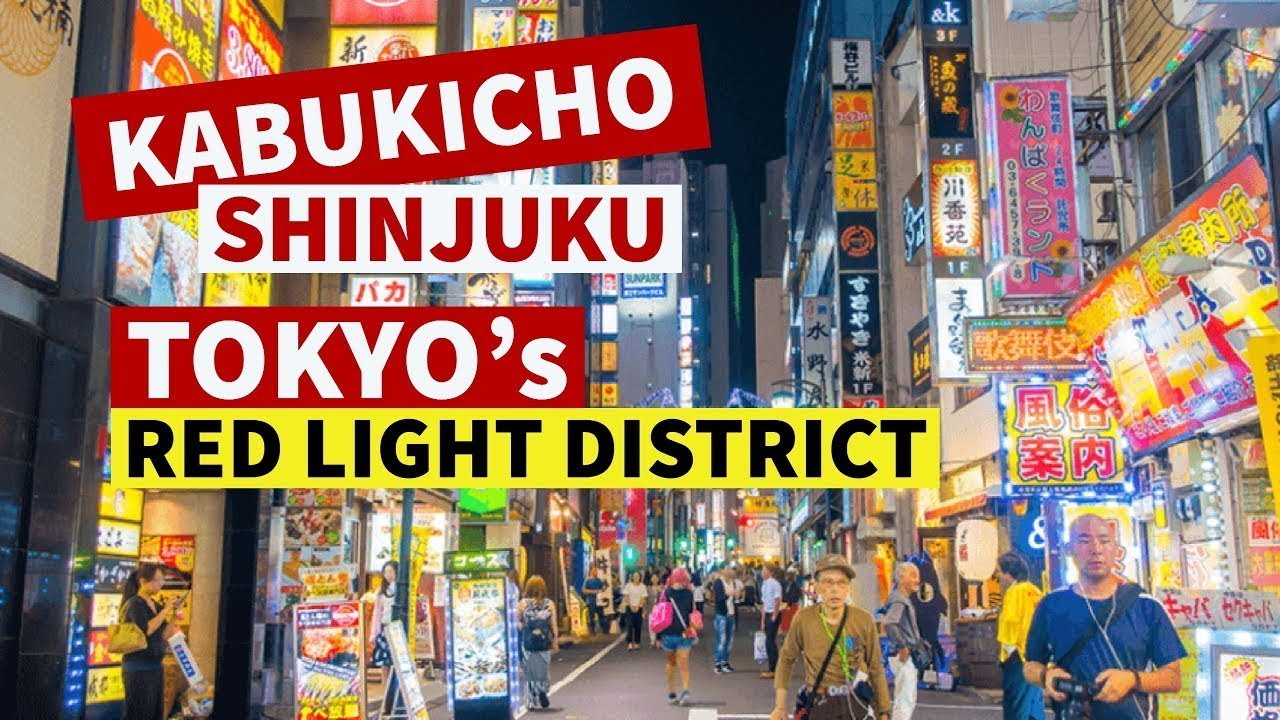 【4K HDR Footage in Japan】Tokyo Shinjuku area, red-light district ...