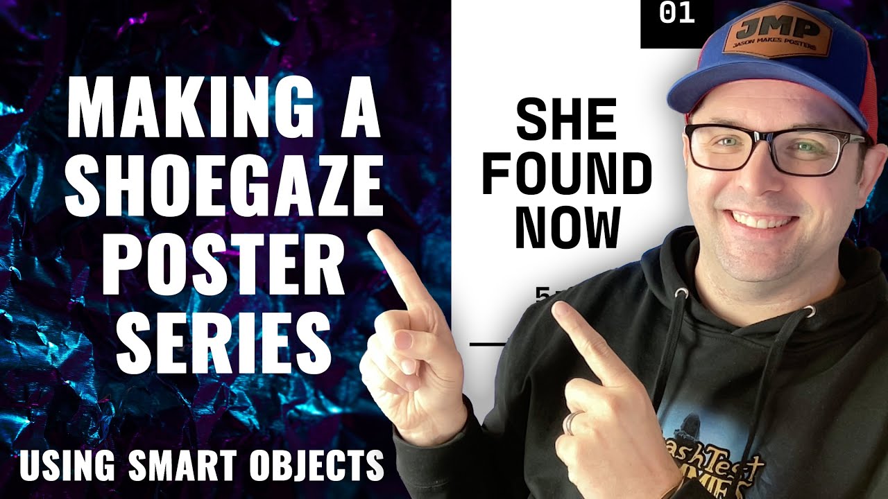 🎸 Making a SHOEGAZE Poster Series Using Smart Objects in Photoshop ...