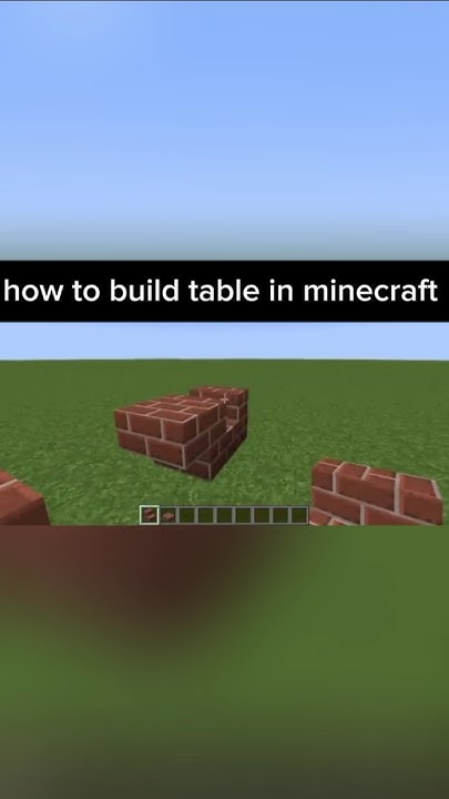 how to build table in minecraft - YouTube