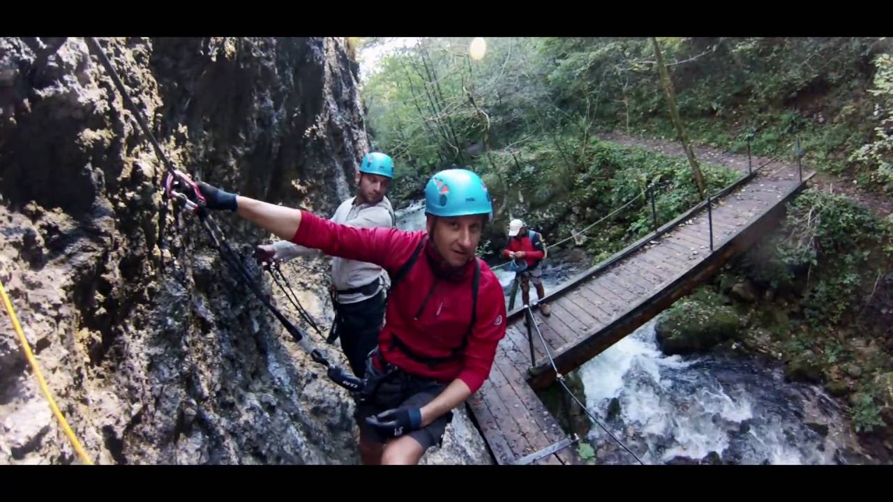 Ferrata Casto Italy - YouTube