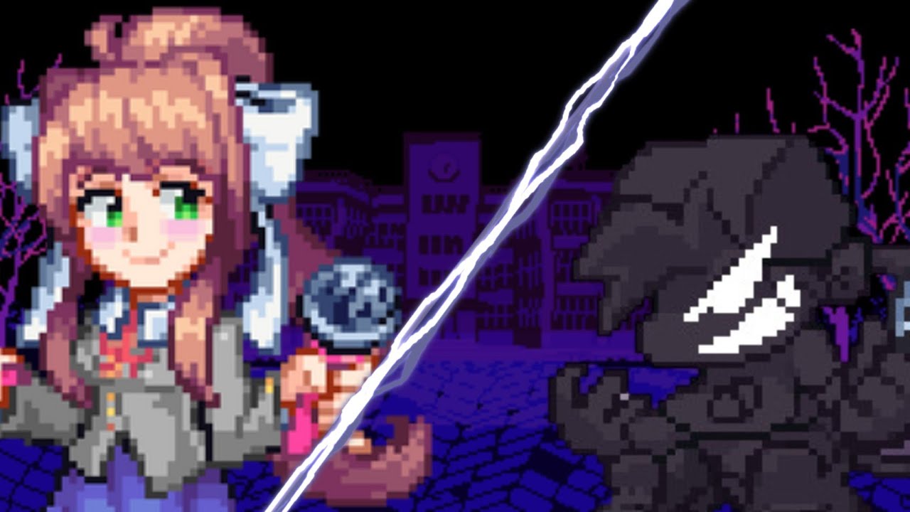 Friday Night Funkin - DDLC Corruption Ending [FNF Mod] - YouTube