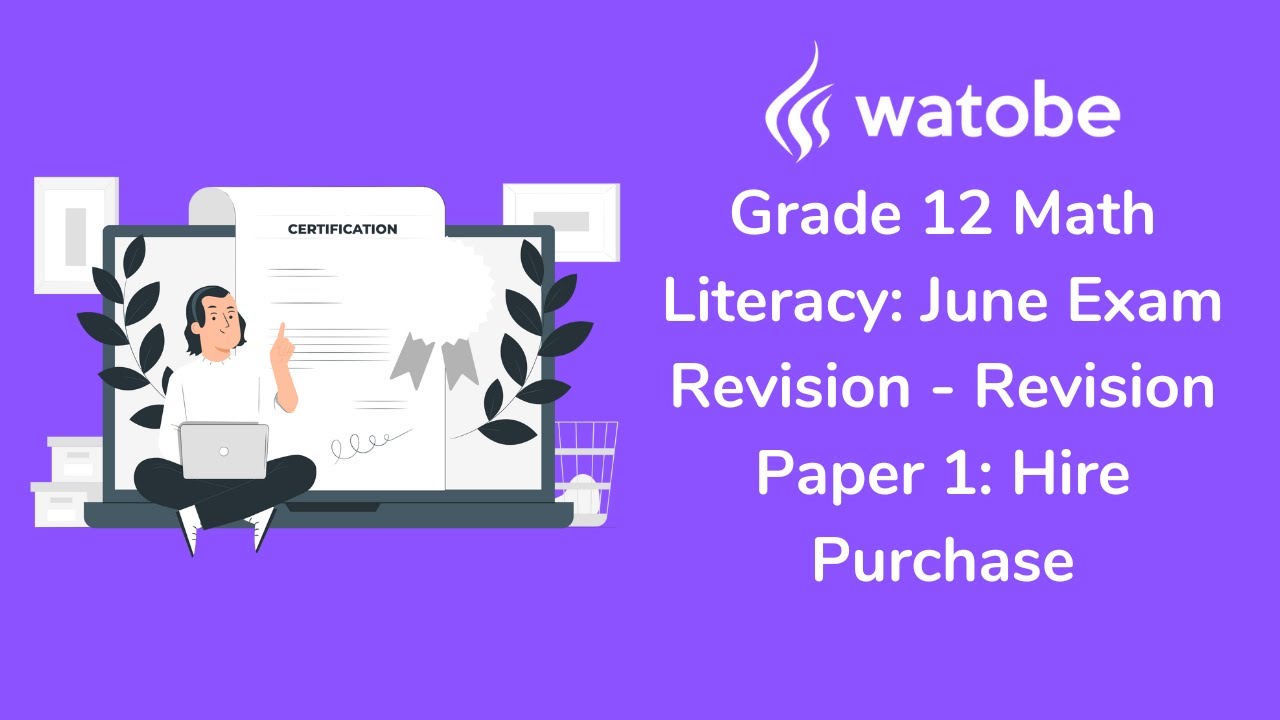 Grade 12 - June Exam Revision Math Literacy (revision paper 1: hire ...