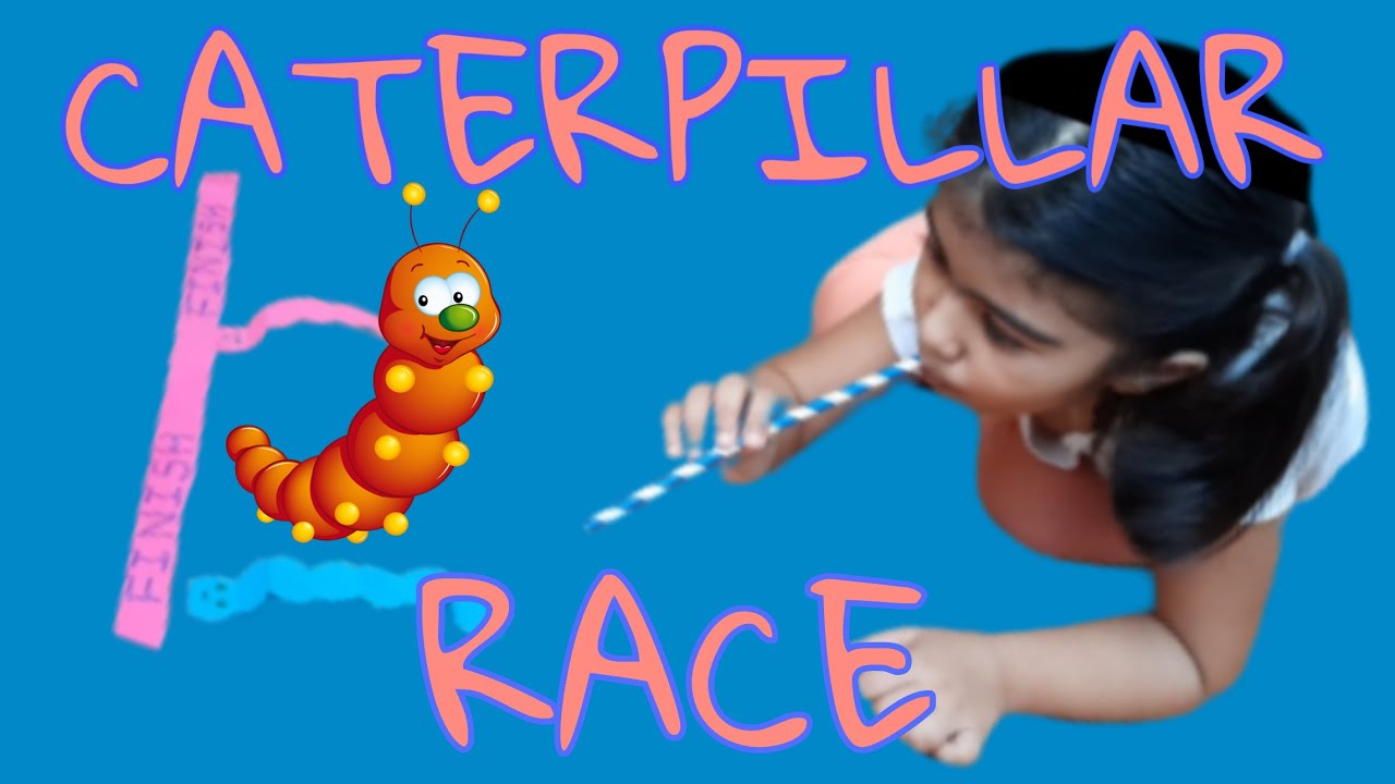 DIY CATERPILLAR RACE | HOW TO MAKE A MOVING PAPER CATERPILLAR - YouTube
