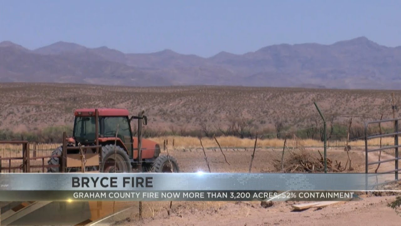 Bryce Fire near Fort Thomas now over 50% contained, officials say - YouTube