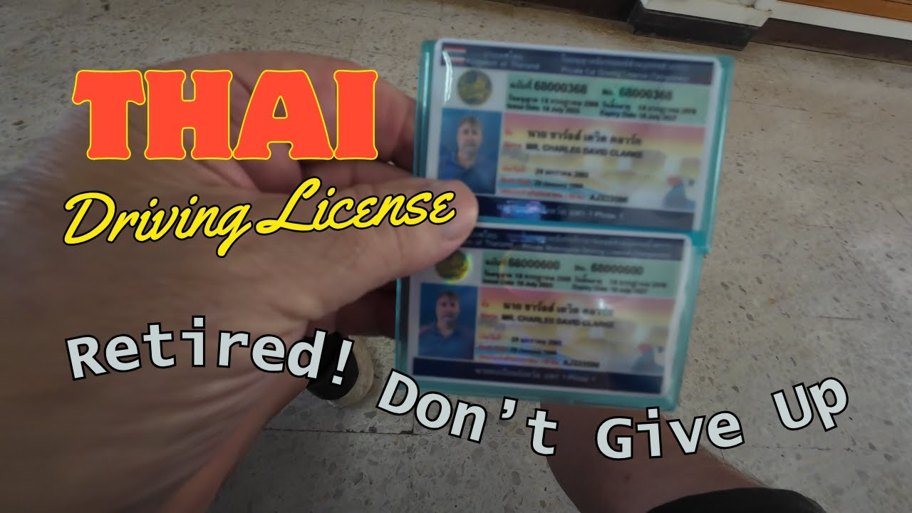 Thai Drivers License, for Car and Motorcycle - YouTube