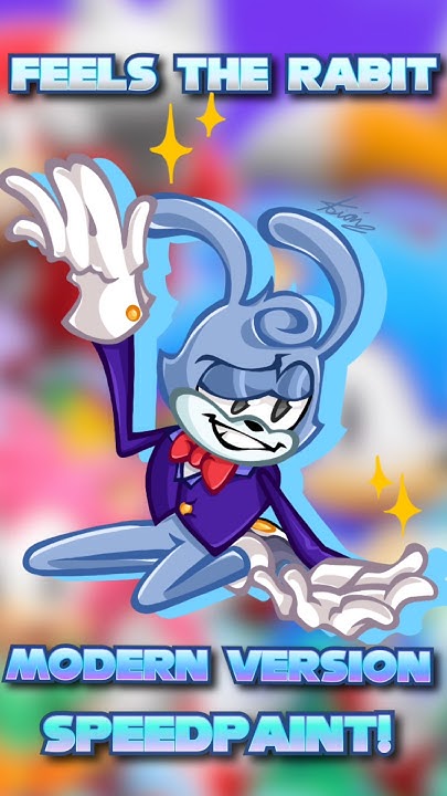 Feels The Rabbit Modern Version Speedpaint! #sonic #33aniversary - YouTube
