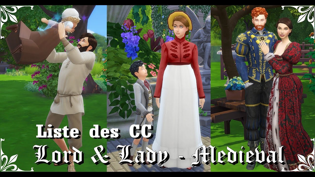 Mes CC Du Lord & Lady Challenge - CC Medieval - Les Sims 4 - YouTube