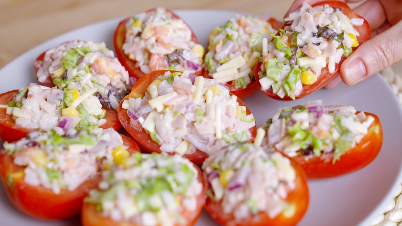 Unbelievably Delicious Stuffed Tomato Salad Recipe. Your Family will ...