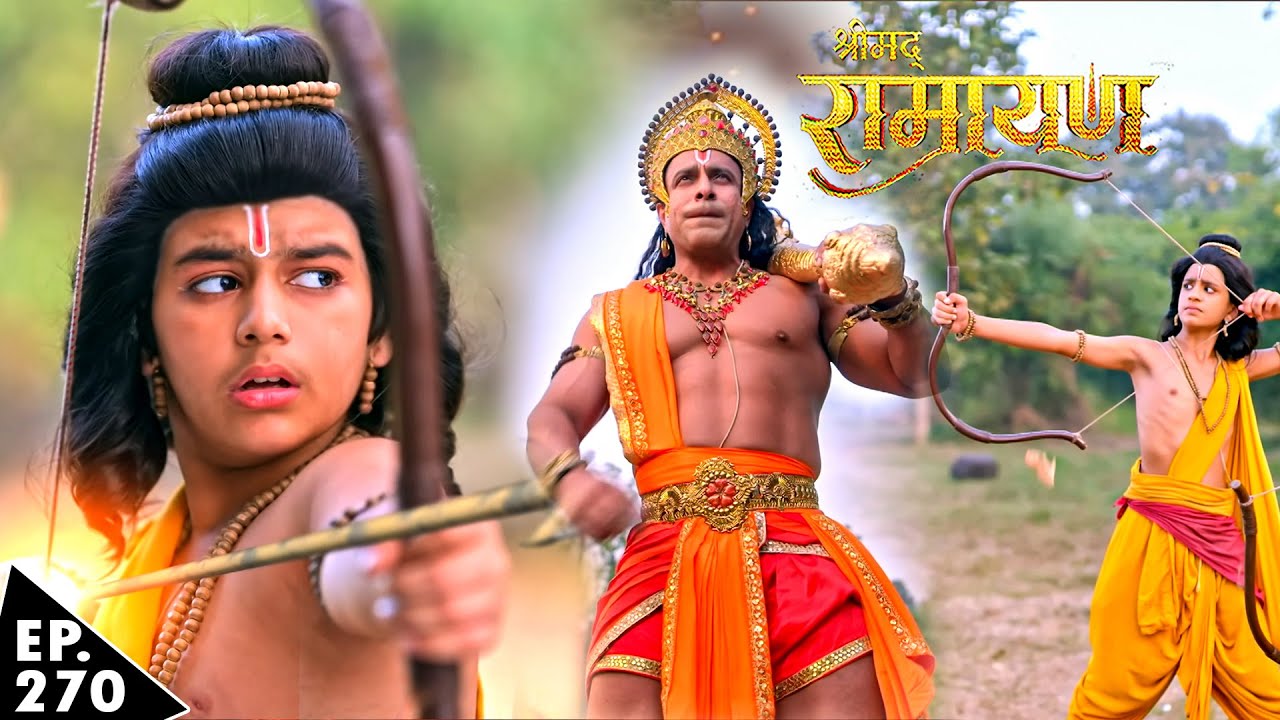 हनुमान जी पर लव कुश ने किया दोनों तरफ से हमला | Shrimad Ramayan | Ep ...