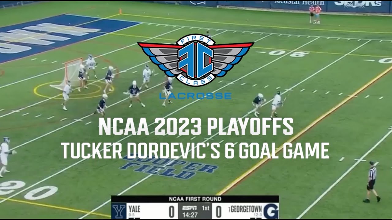 NCAA Tournament | Tucker Dordevic's 6 Goal Game for Georgetown Lacrosse ...