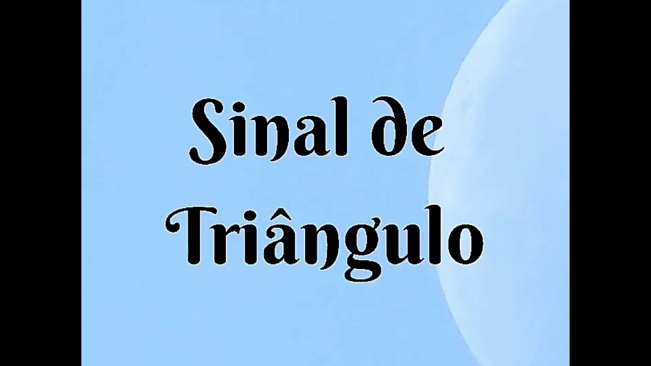 Sinal de Triângulo - Libras - YouTube
