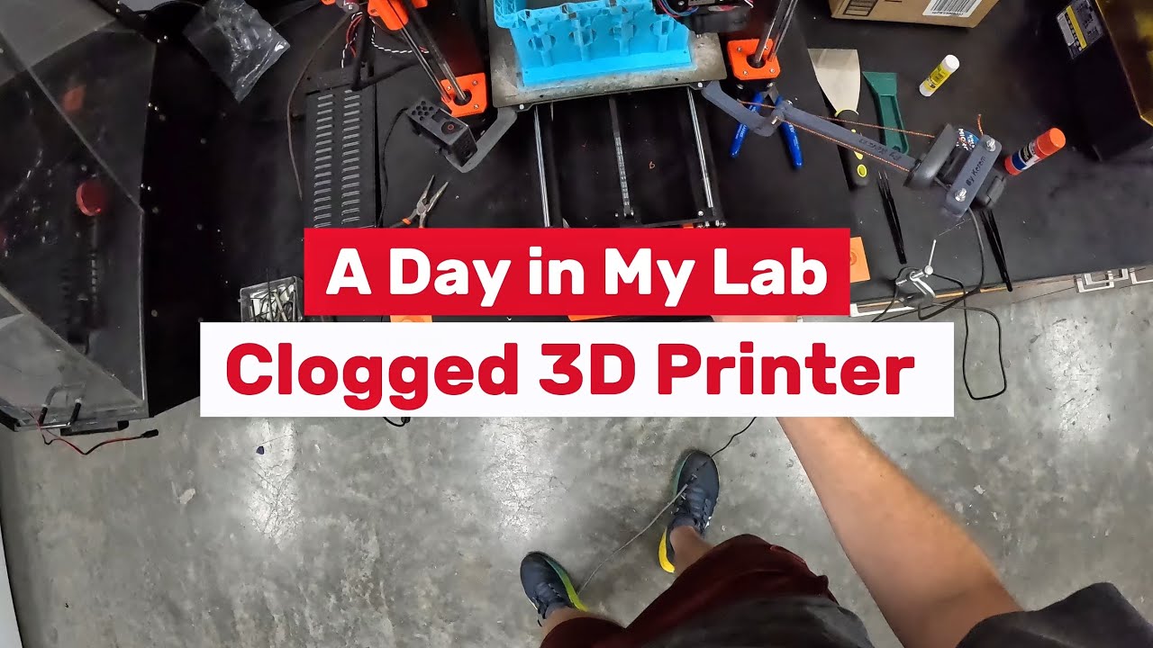 A Day in My Lab: Clogged 3D Printer - YouTube