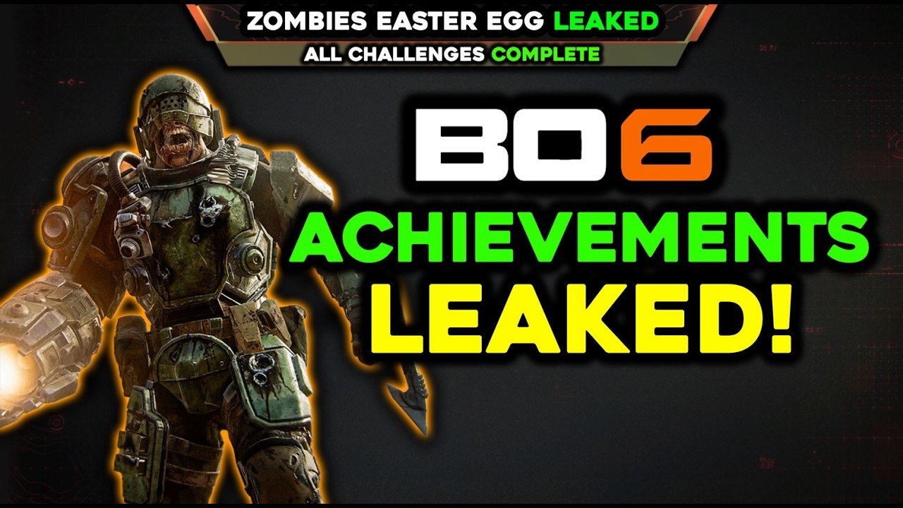 BLACK OPS 6 ACHIEVEMENTS (LEAKED) BO6 Zombies EASTER EGG LEAKED / ALL ...