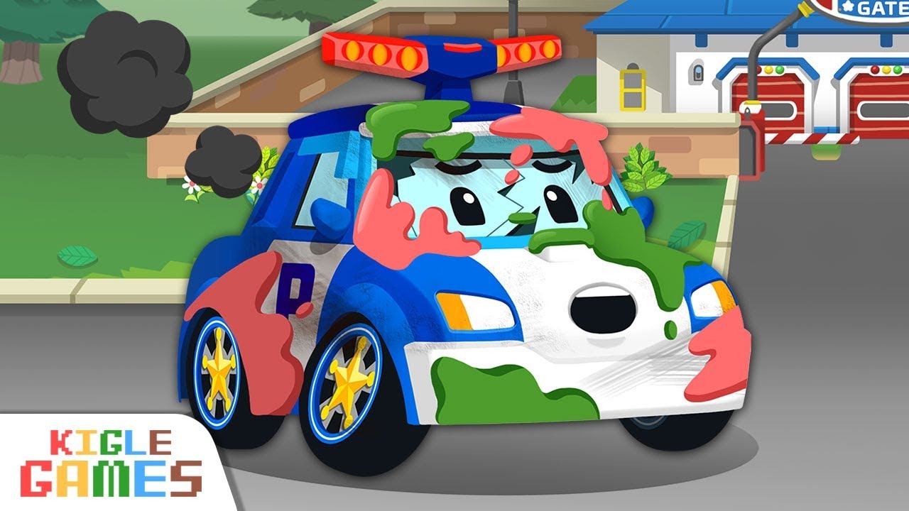 Police Car Poli | Repair Play EP01 | Poli Game | Robocar Poli | KIGLE ...