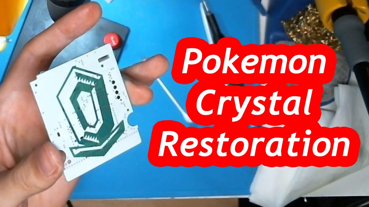 Pokemon Crystal Cartridge Restoration - JP Edition - YouTube
