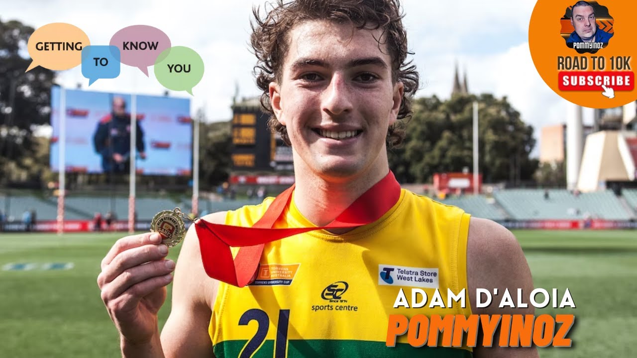 AFL 2022 Draft | Getting To Know You | Adam D'Aloia Interview - YouTube