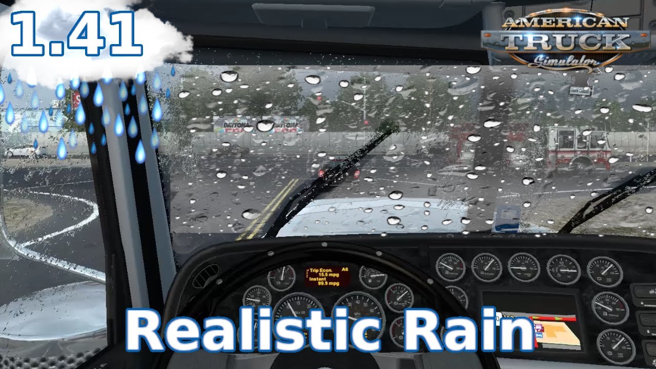 (ATS 1.41) Realistic Rain v4.0 | American Truck Simulator Mods - YouTube