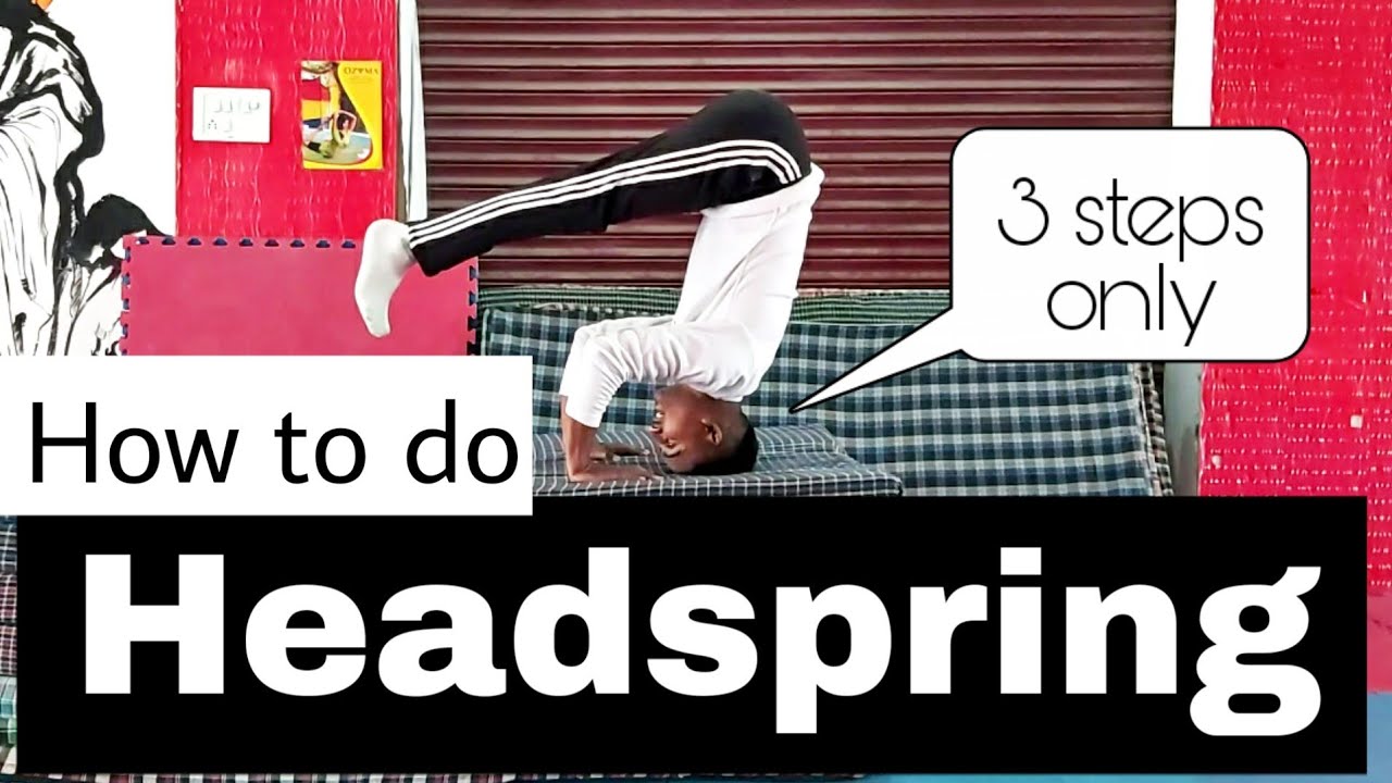 Headspring tutorial hindi | How to do Headspring in hindi | Gymnastics ...