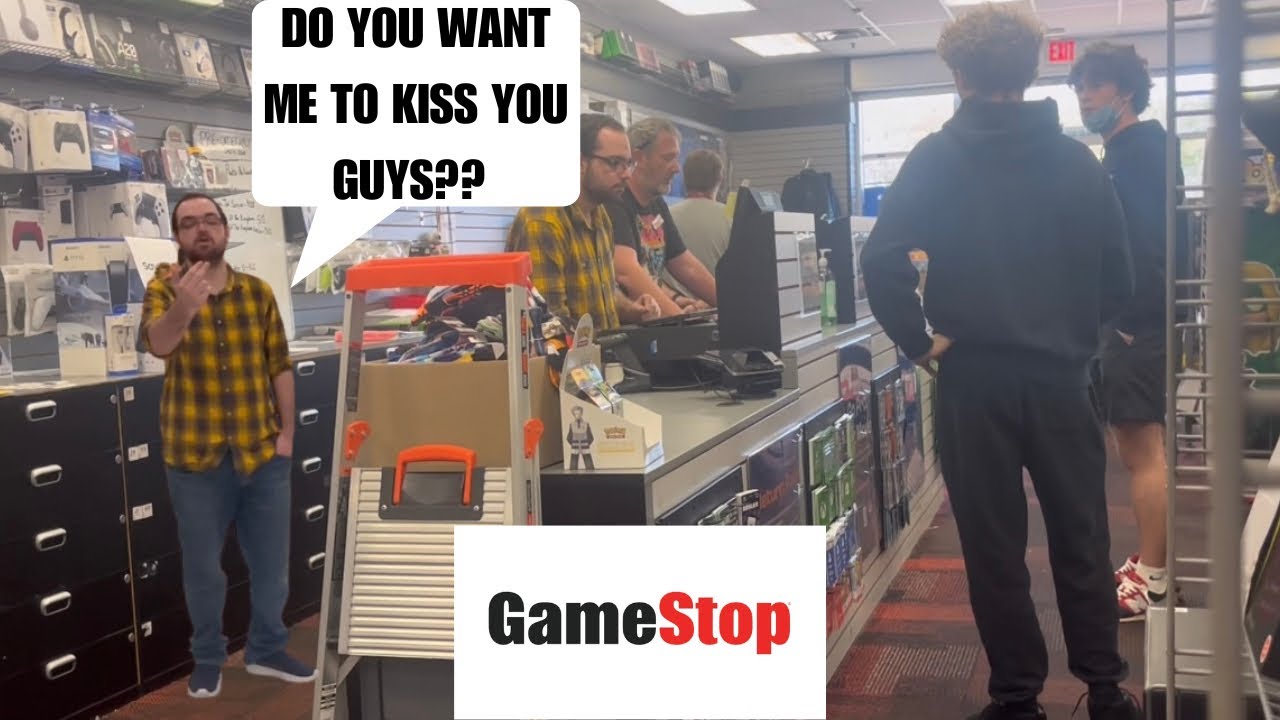 Crazy GameStop Employee ATTACKED Us! *Tries to Kiss Us* - YouTube