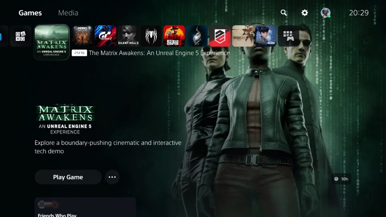 Ps5 gameplay Matrix Awakens - YouTube