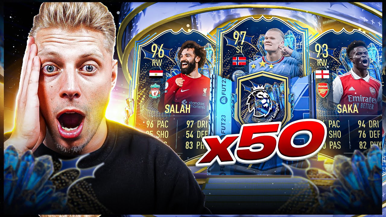 LOHNT ES SICH? 50x GARANTIERTE PREMIER LEAGUE TOTS PACKS in FIFA 23 ...