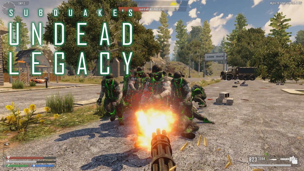 Undead Legacy A19 - Minigun, Military Trucks - YouTube