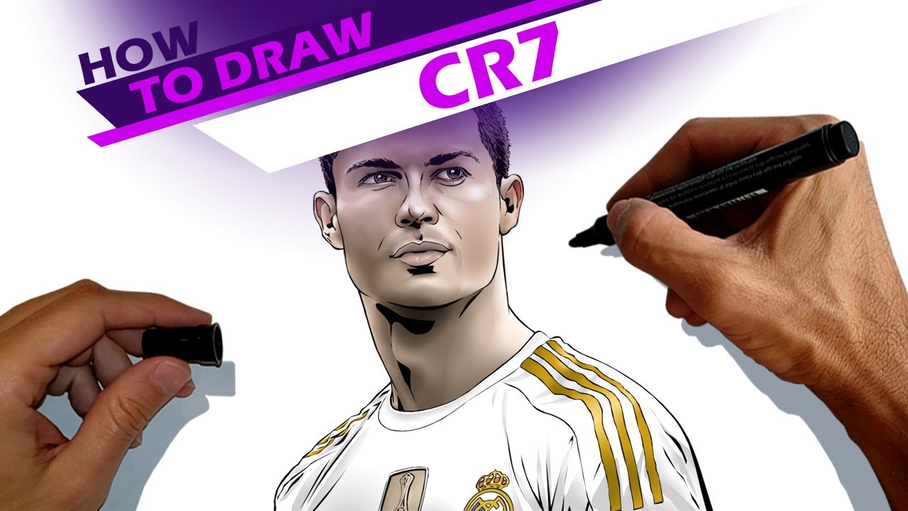Cristiano Ronaldo - How to draw - YouTube