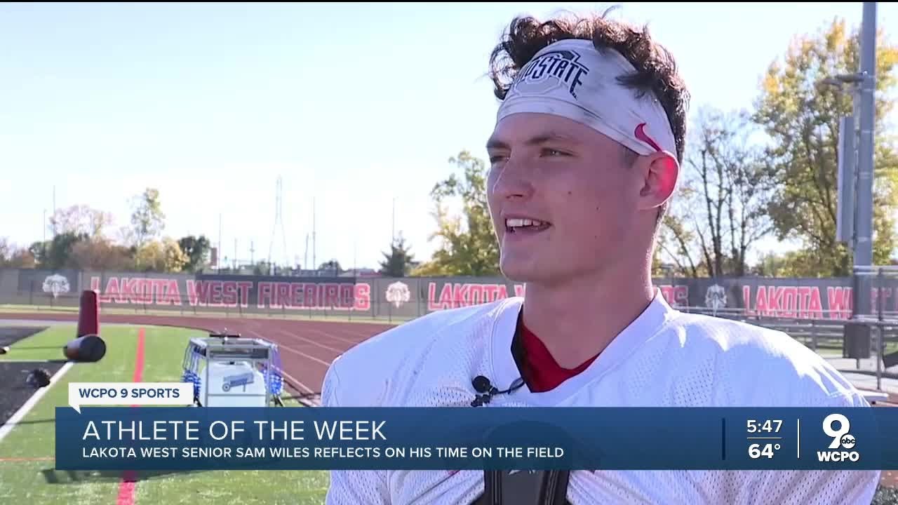 Lakota West QB Sam Wiles named WCPO 9 Gold Star Athlete of the Week - YouTube