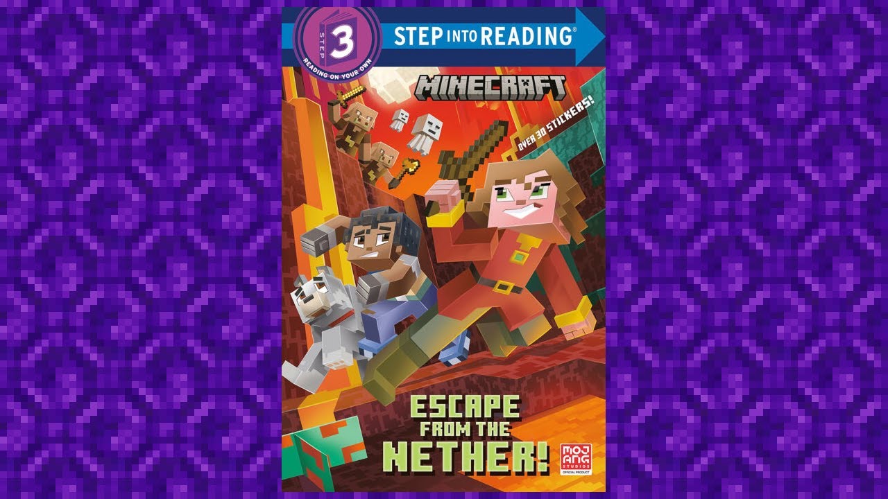 Minecraft Escape the nether! kids book read along - YouTube