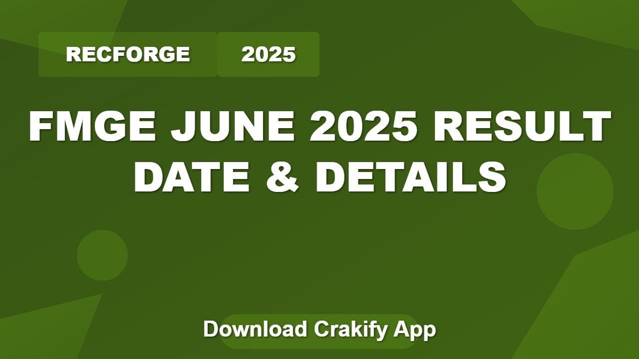 FMGE June 2025 Result Release Date | NBE FMGE Scorecard 2025 - YouTube