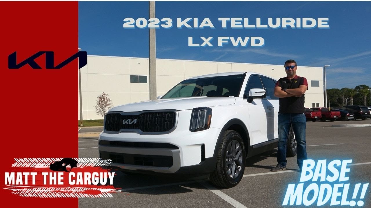 The 2023 Kia Telluride LX is the most “loaded” base trim level of any ...
