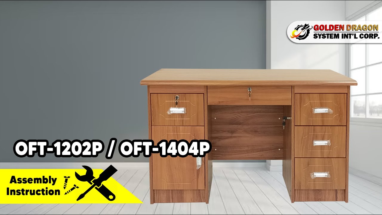 HOW TO ASSEMBLE OFFICE TABLE | OFT-1202P - 1404P - YouTube