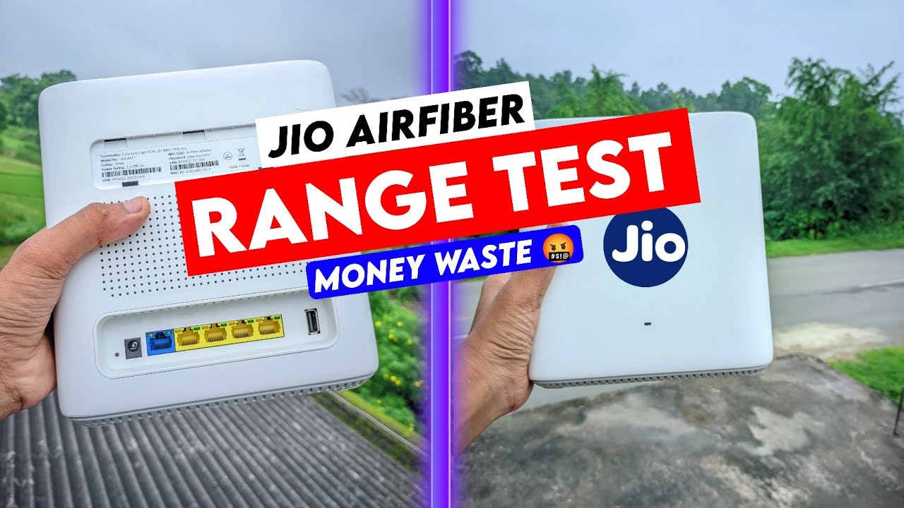 Jio AirFiber Wifi Range Test || jio airfiber speed test || Creative ...