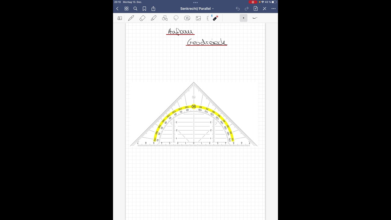 Aufbau Geodreieck - YouTube