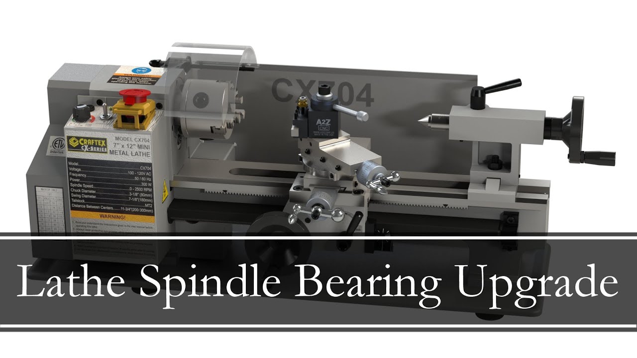 Mini Lathe Spindle Bearing Upgrade - YouTube