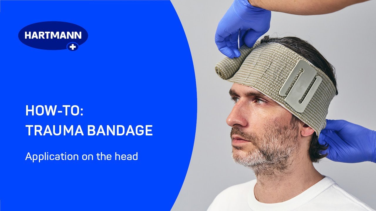 HOW-TO: TRAUMA BANDAGE – Application on the head - YouTube